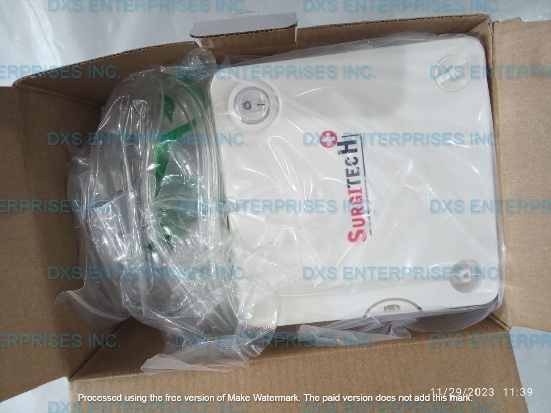 SURGITECH MINI-N NEBULIZER WITH COMPLETE ACCESSORIES, Health ...