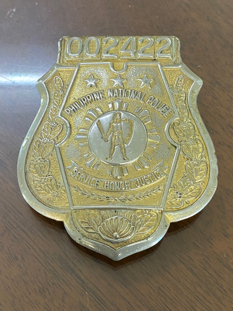 Vintage PNP Philippine National Police Badge Chapa - Suazez Brothers ...
