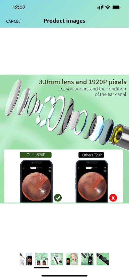 VITCOCO Ear Wax Removal Kit Ear Camera 1920P HD Ear Wax Removal Tool ...