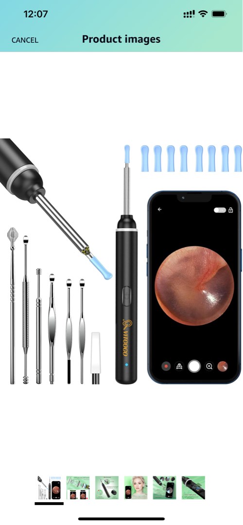 VITCOCO Ear Wax Removal Kit Ear Camera 1920P HD Ear Wax Removal Tool ...