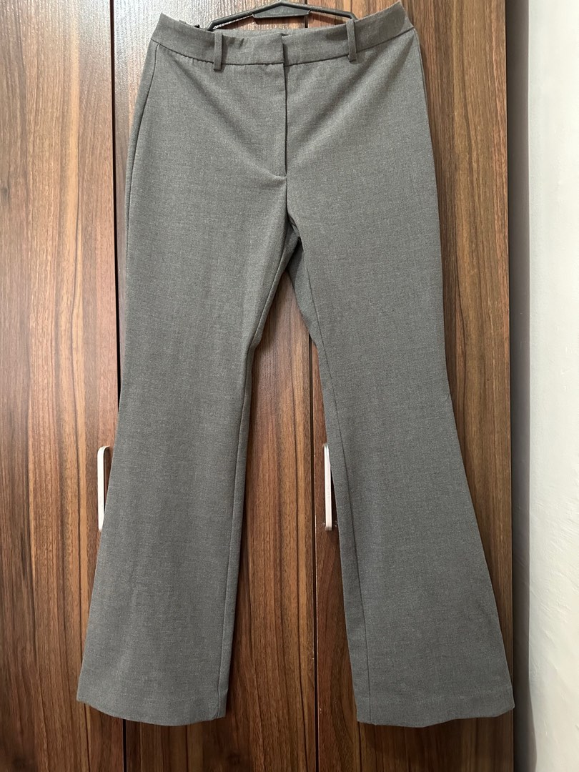 Zara gray flared pants, Women's Fashion, Bottoms, Other Bottoms on ...