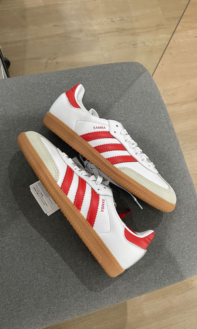 Adidas Samba Solar Red Gum, Women's Fashion, Footwear, Sneakers on ...