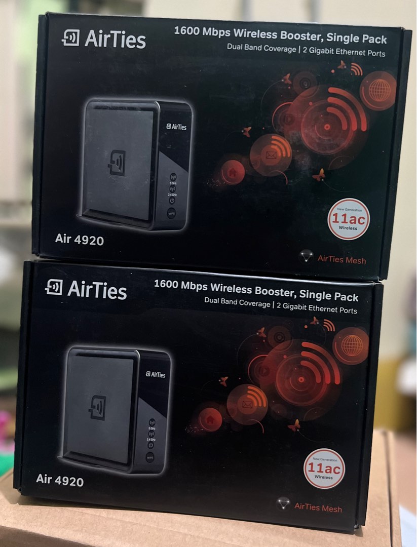 Airties Wifi Mesh Air 4920 / 2 pair, Computers & Tech, Parts ...