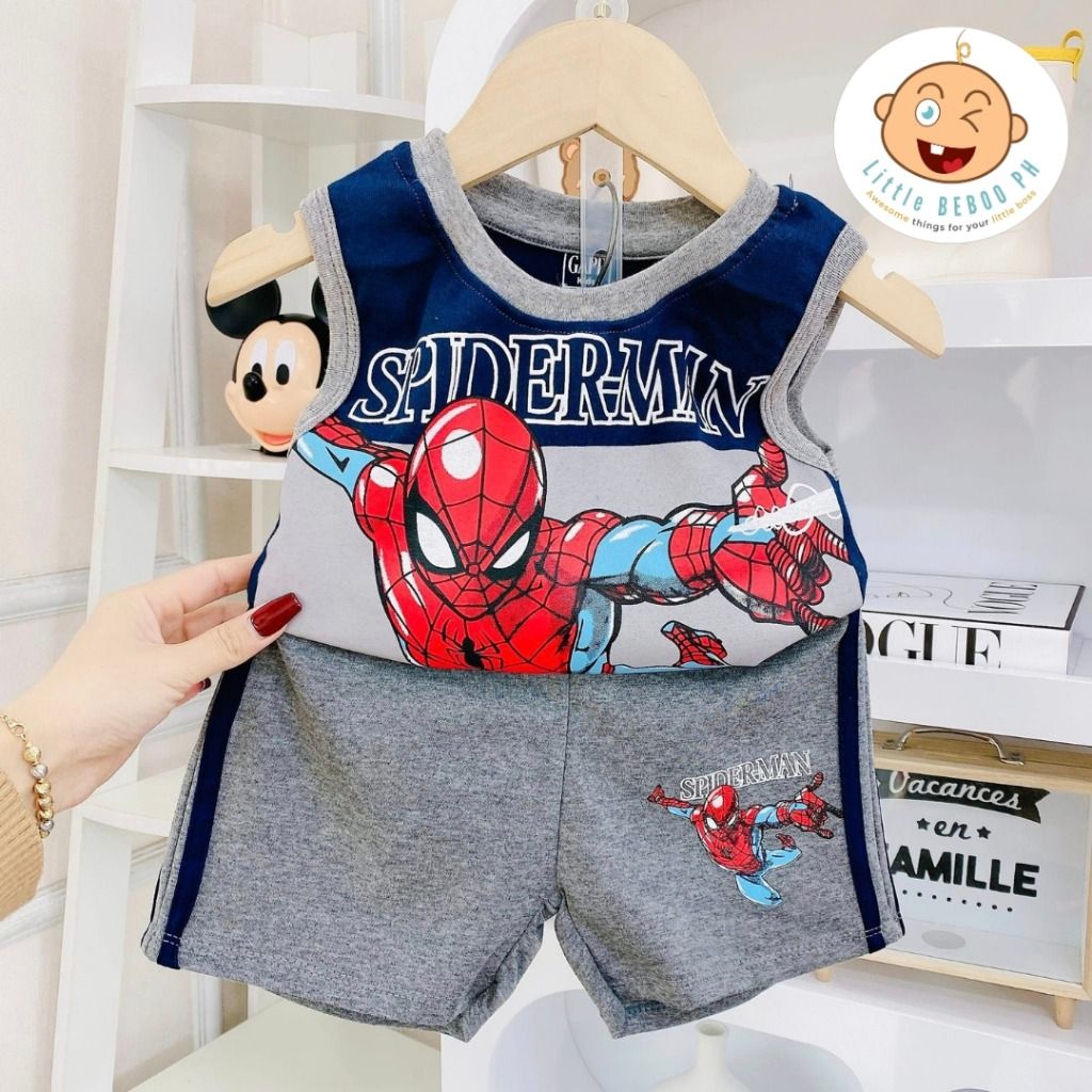 Baby Kids Sando and Short Terno Boys Cotton Sando Set (1 to 12 years ...