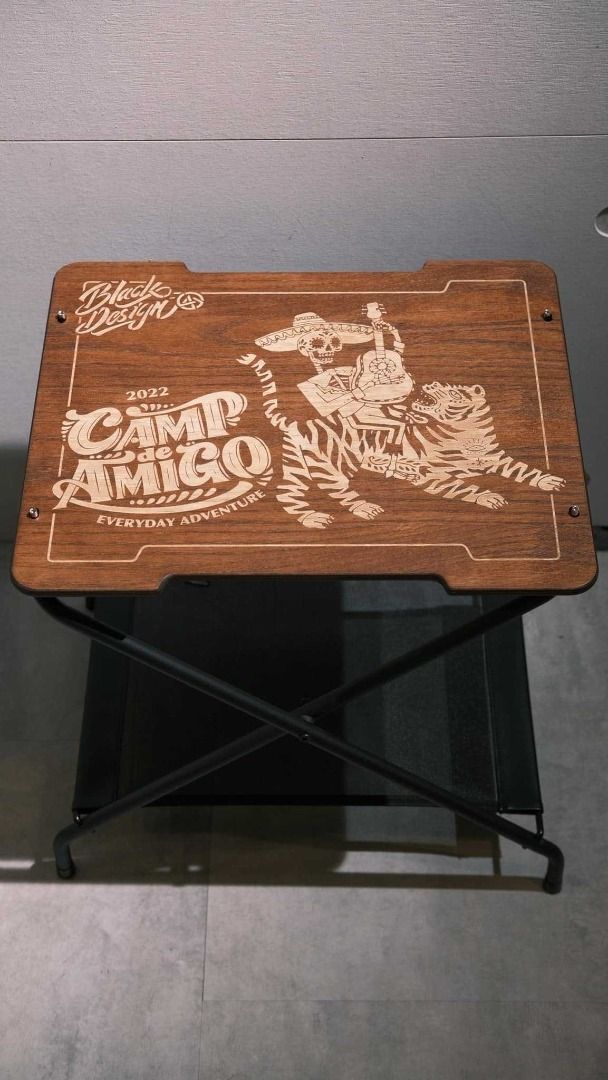 【全新】Black Design × Amigo 聯名配角桌（附收納袋）, 家具及居家用品, 戶外家具在旋轉拍賣