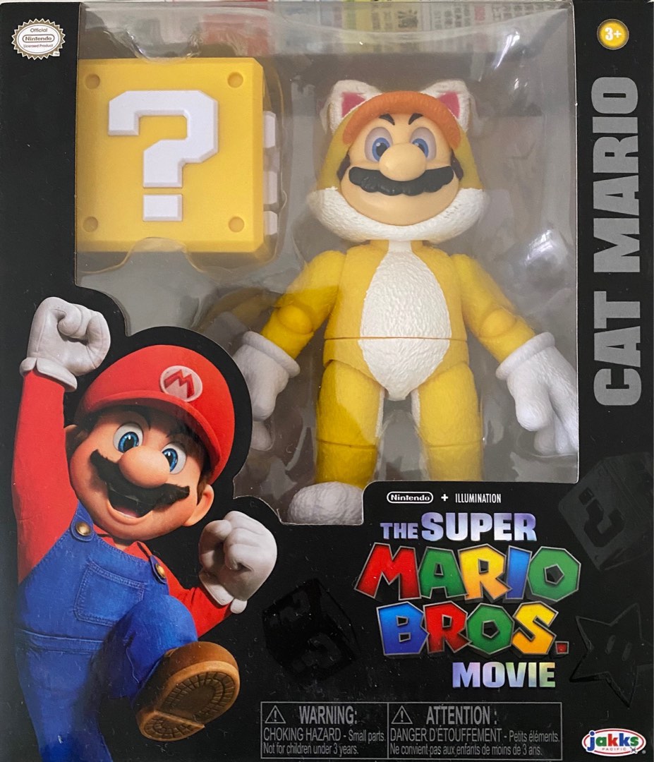 Mario Cat Super Mario Bros Movie Jakks, 興趣及遊戲, 玩具 & 遊戲類 - Carousell