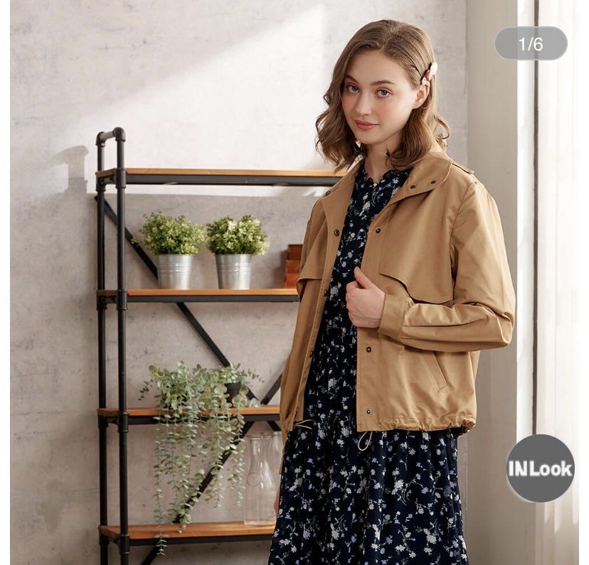 #25年中慶 出清特價專櫃品牌Cumar Italy純棉質感百搭個性立領造型抽繩設計款長袖薄外套夾克, 她的時尚, 外套、夾克、大衣在旋轉拍賣