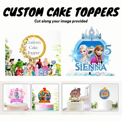 Custom Cake Topper| Made To Order Cake Topper | Design Your Own Cake ...