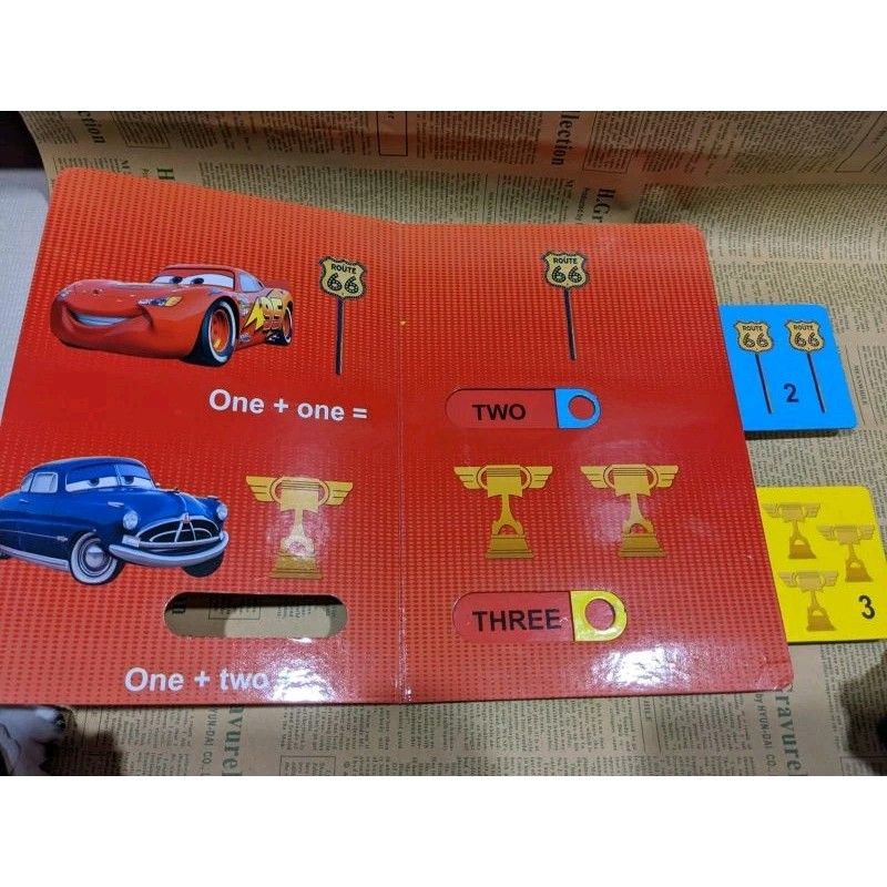 Disney Cars counting book buku edukasi anak.l matematika Hard book yaa ...