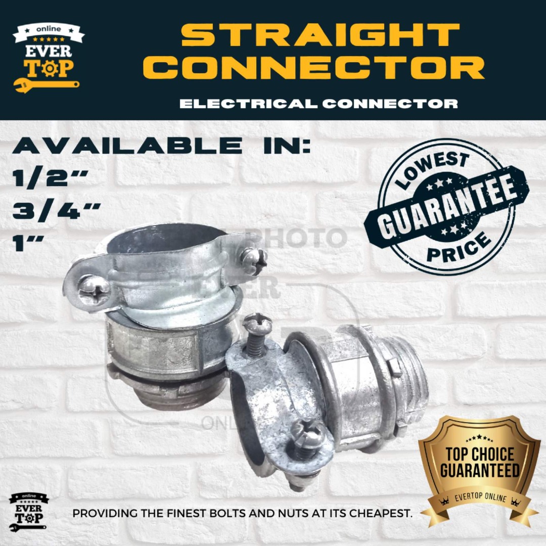 ELECTRICAL STRAIGHT CONNECTOR, Commercial & Industrial, Construction ...
