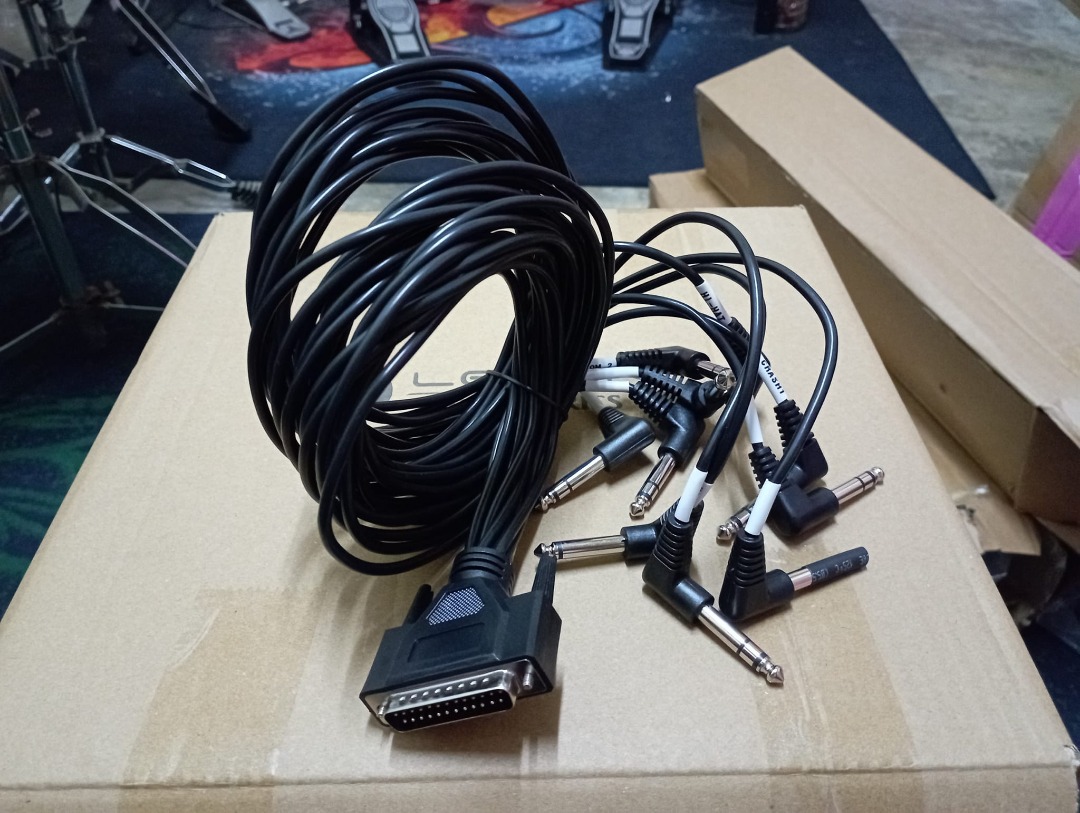 Snake Cable TRS Stereo Jack input Electronic Drum module brain Lemon ...