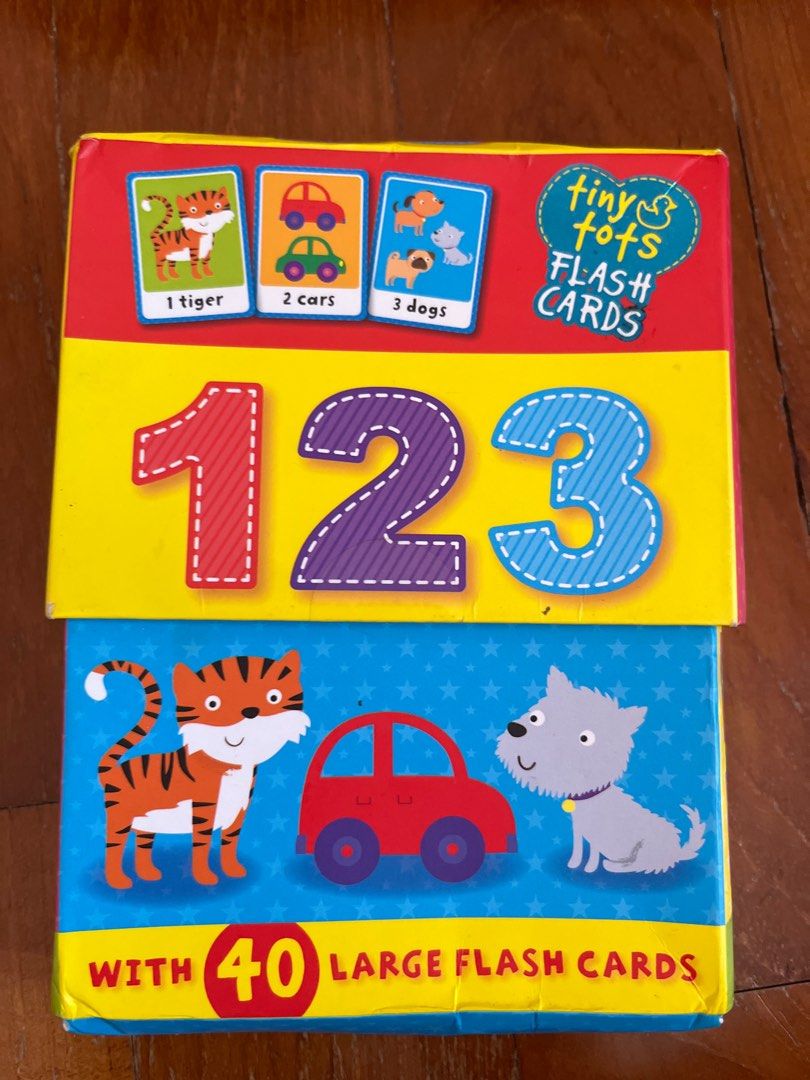 tiny tots flash cards 123