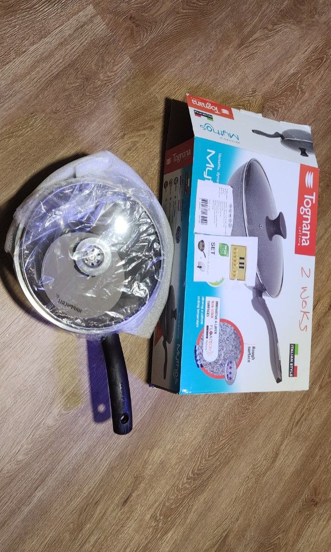 Happycall GOLD IH 24cm Wok with Glass Lid, Furniture & Home Living, Kitchenware & Tableware ...