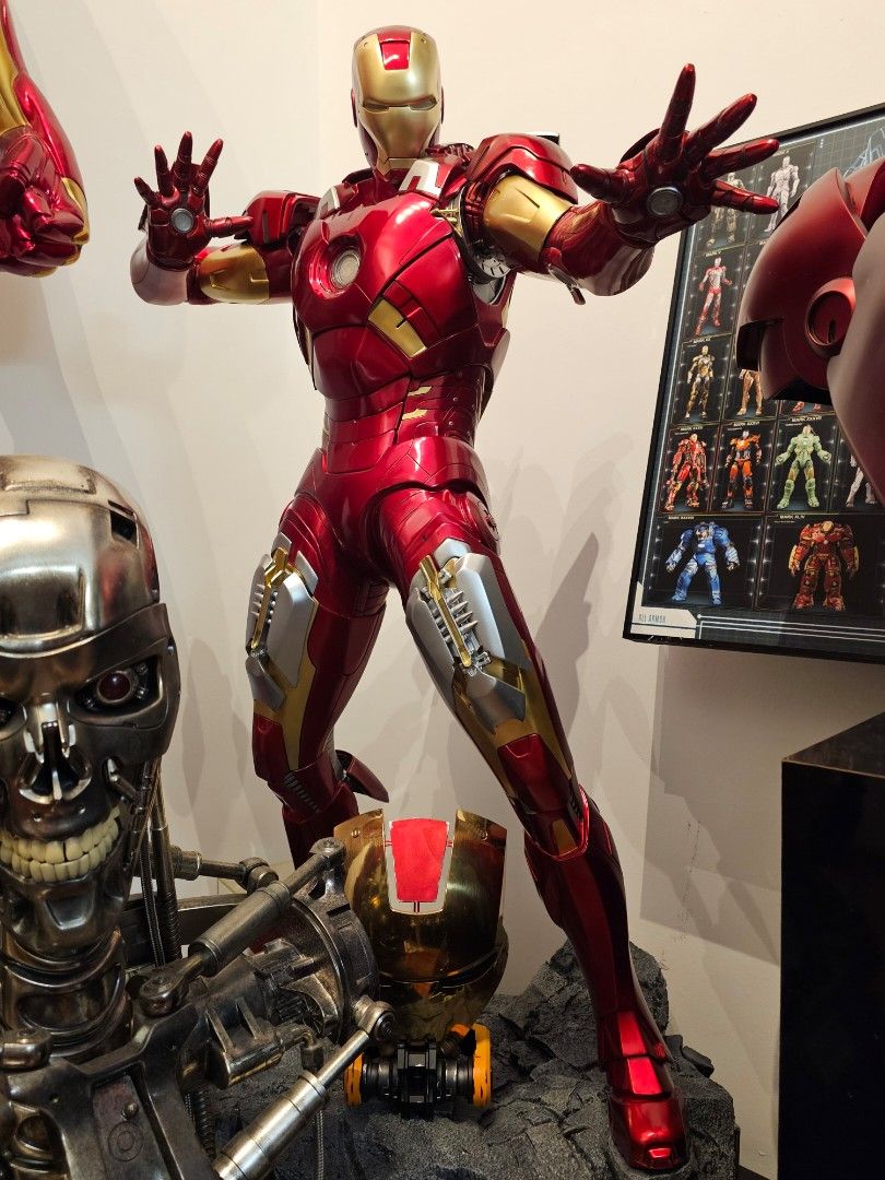 Iron Man Life Size statue half scale statue and life size bust, Hobbies ...