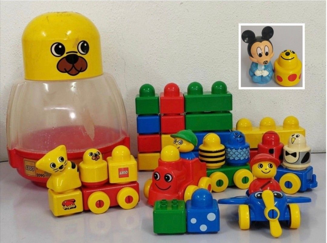 Lego primo plane train and figures animals set with rare figure baby ...