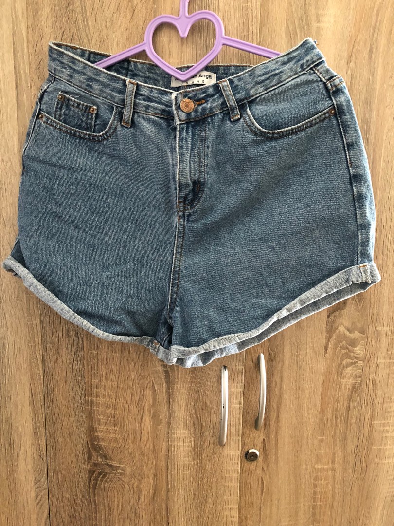 Maong Short, Women's Fashion, Bottoms, Shorts on Carousell
