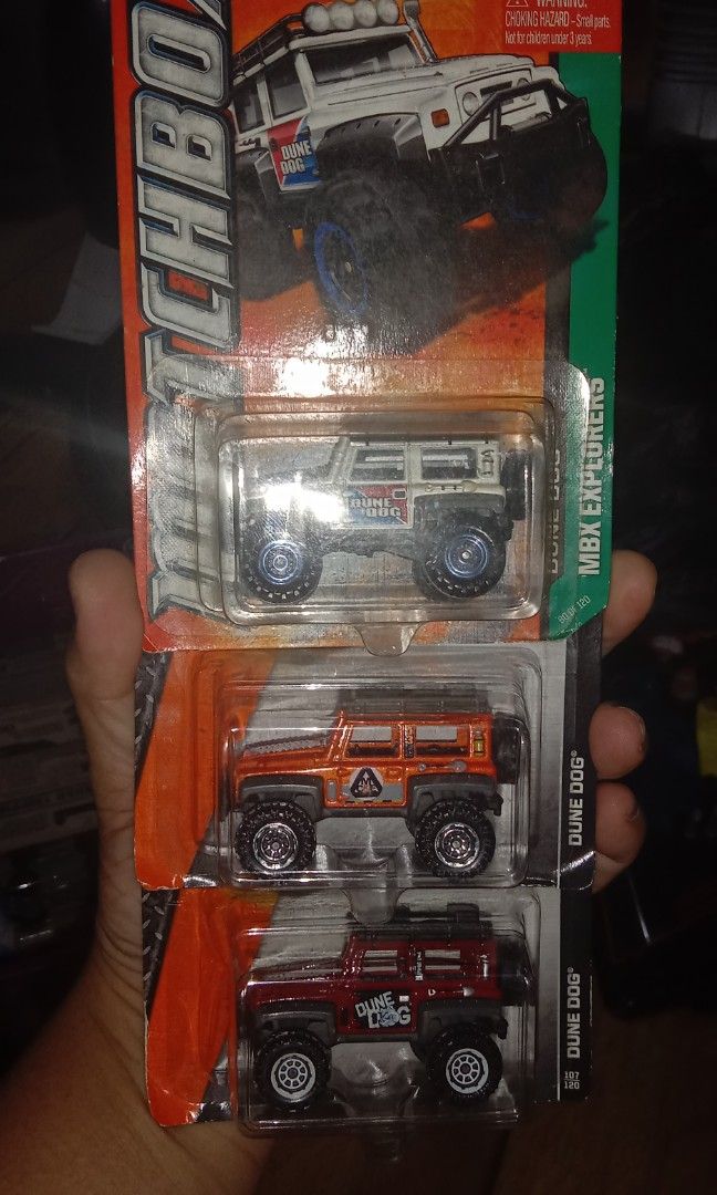 Matchbox Dune Dog Set of 3, Hobbies & Toys, Toys & Games on Carousell