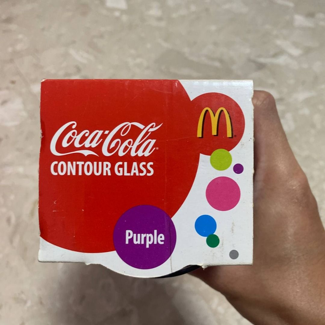 McDonald's Contour Coca Cola Glass Cup Limited Edition Collectible ...