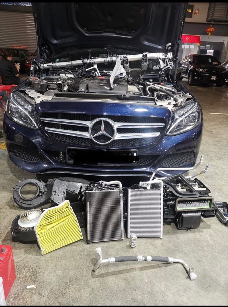 Mercedes-Benz W213 E200 Change OEM Alternator & Change Original Fan Belt, Car Accessories, Car ...