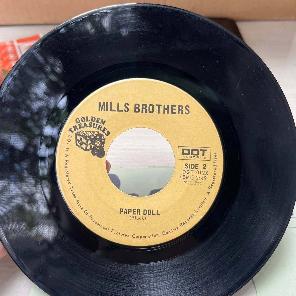 Mills Brothers - Yellow Bird/Paper Doll Vintage 45rpm VG B1, Hobbies ...