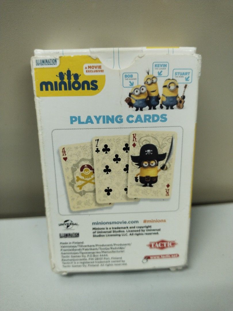 Minions Playing Cards, Hobbies & Toys, Toys & Games on Carousell