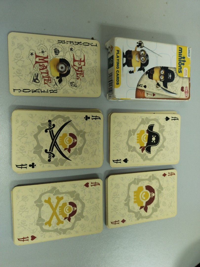 Minions Playing Cards, Hobbies & Toys, Toys & Games on Carousell