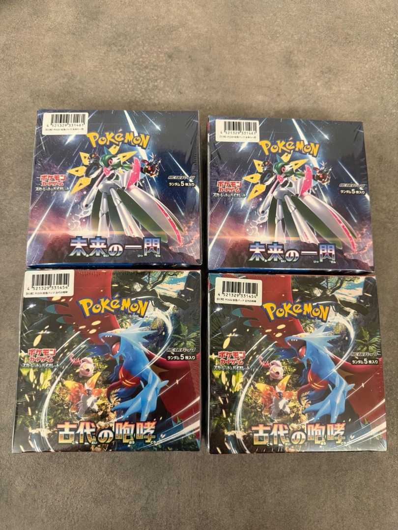 全新日版購自日本Pokemon center [SV4K] 古代の咆哮 [SV4M] 未来の一閃 PTCG Pokemon 寶可夢 原盒 ...