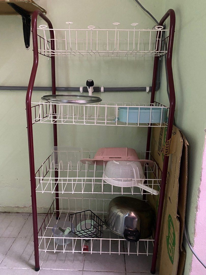rak pinggan besi, Furniture & Home Living, Bathroom & Kitchen Fixtures ...