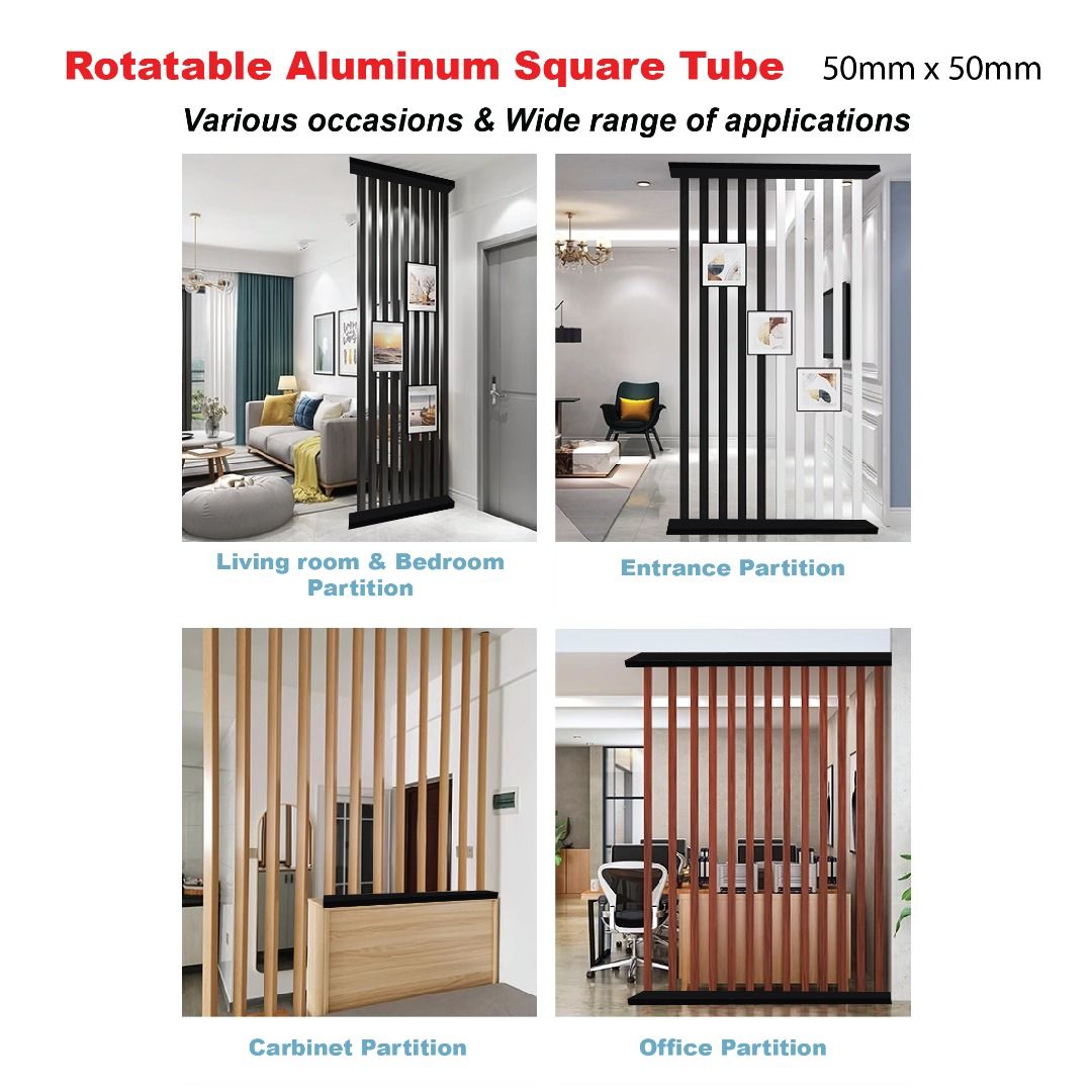Rotatable Aluminum Alloy Tube Divider Multifunction Partition durable ...