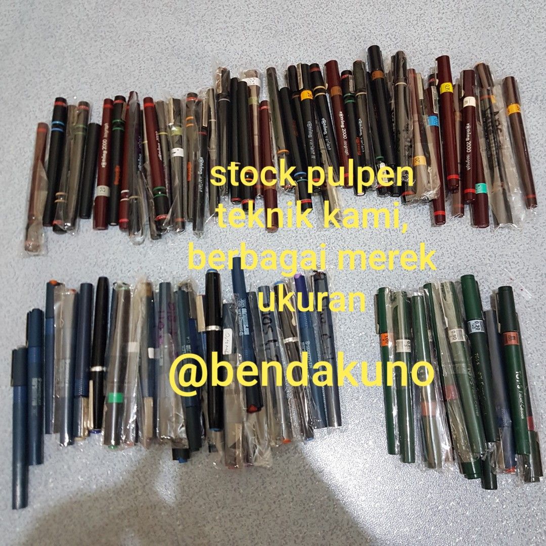 Rotring Isograph 0.50 rapido jerman pulpen gambar pulpen teknik item ...