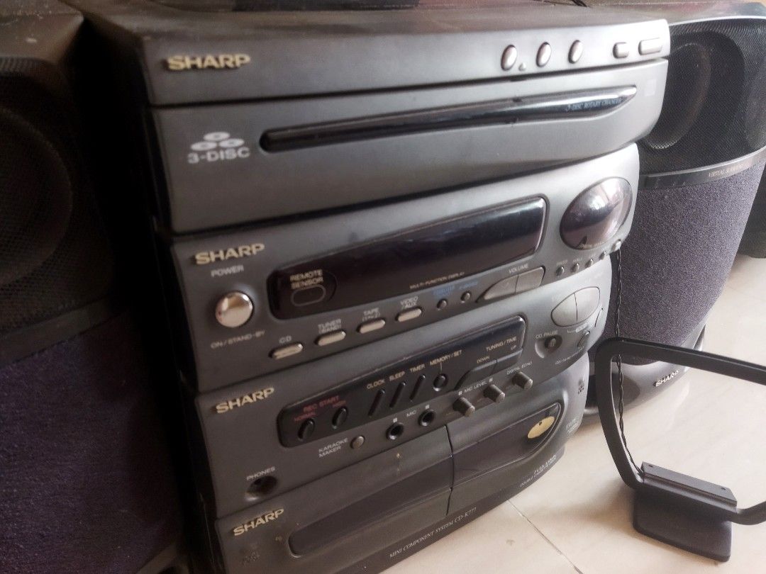 Sharp mini hifi system, Audio, Other Audio Equipment on Carousell