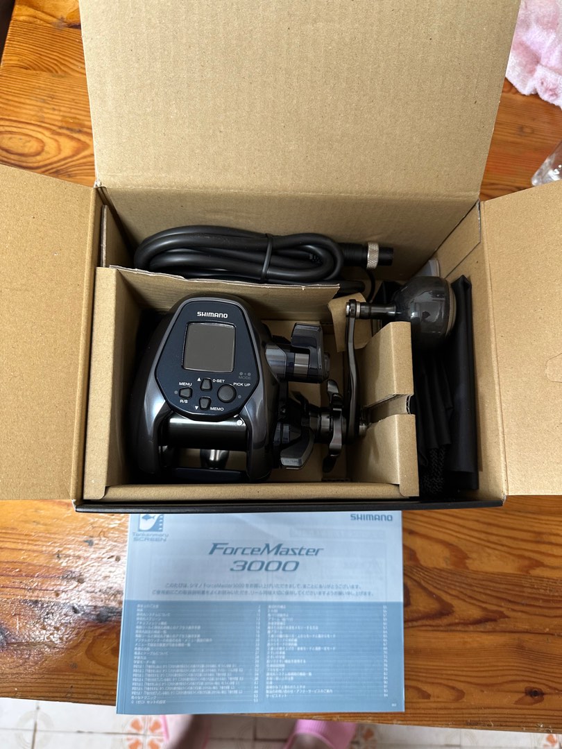 Shimano force master 3000 電搞 電動魚輪, 運動產品, 釣魚 - Carousell