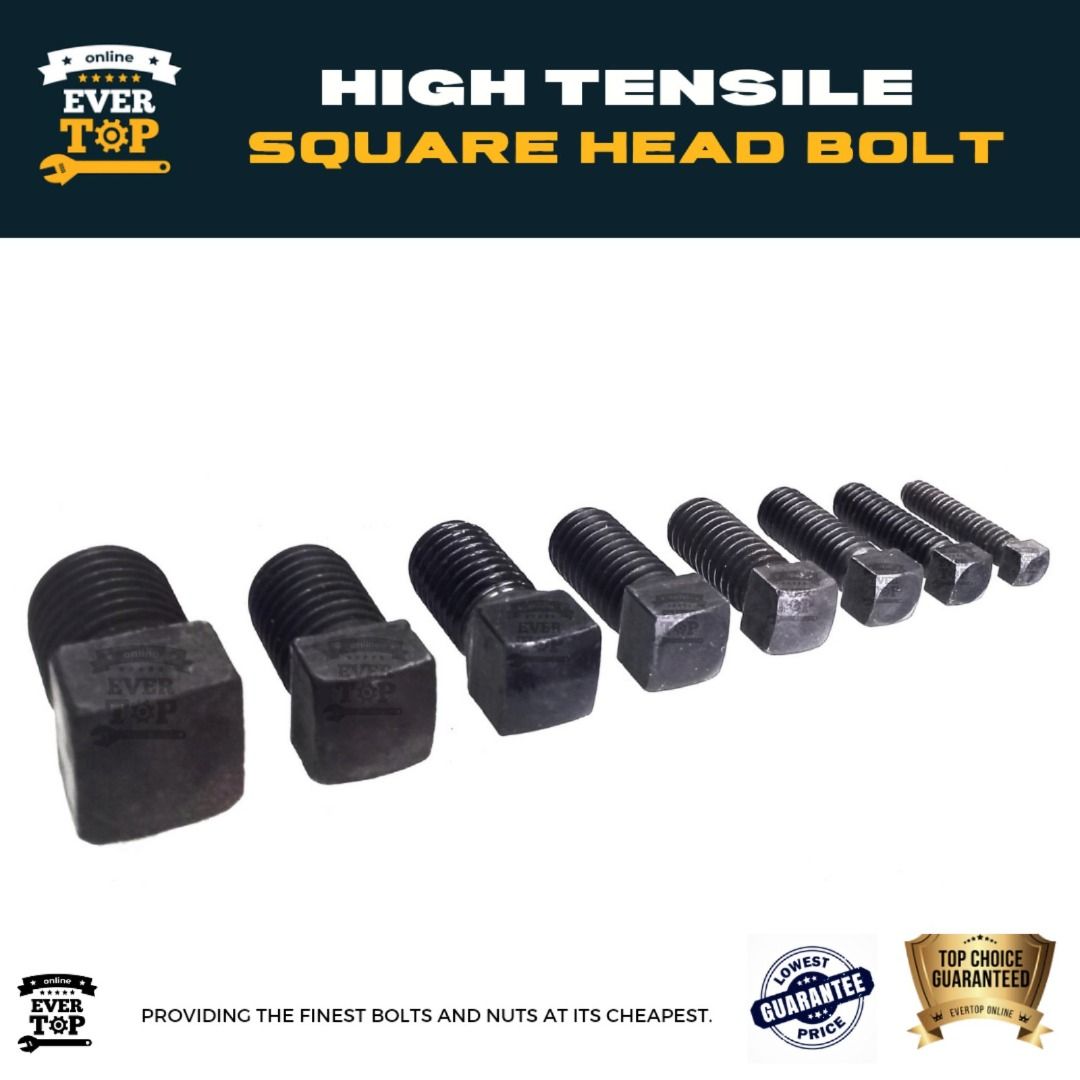 SQUARE HEAD BOLT (HIGH TENSILE) SQAUREHEAD HI TENSILE, Commercial ...