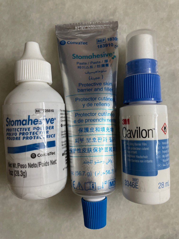Stomahesive Protective Powder, Skin Barrier & Filter and 3M Cavilon ...