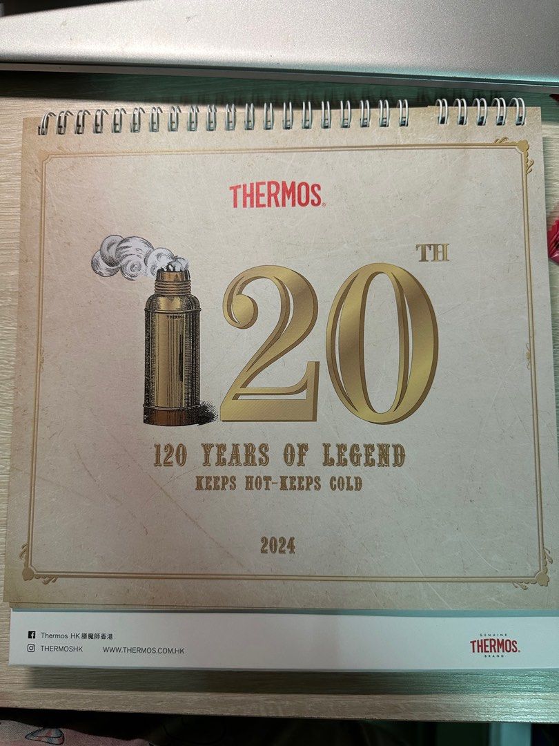 Thermos 120 years of legend Calendar 2024, 其他, 其他 - Carousell