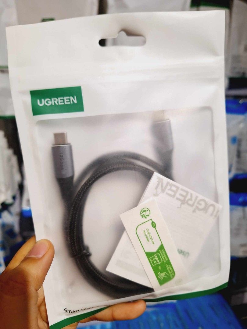 UGREEN USB-C to USB-C 4K@60Hz 100W Fast Charging Nylon Braided Cable 3. ...
