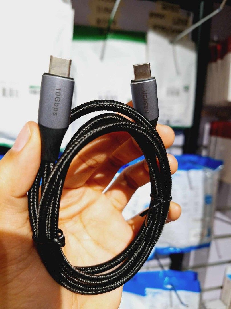 UGREEN USB-C to USB-C 4K@60Hz 100W Fast Charging Nylon Braided Cable 3. ...