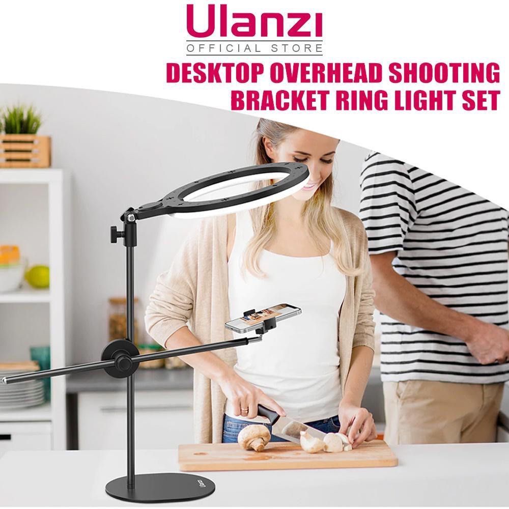 Ulanzi Desktop Overhead Shooting Bracket Ring Light Set T1, Photography ...
