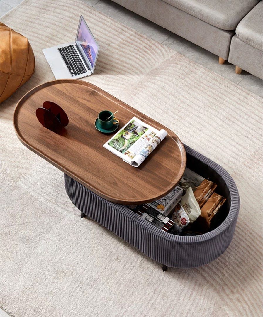 VALZAL Modern Velvet Coffee Table, Furniture & Home Living, Furniture ...