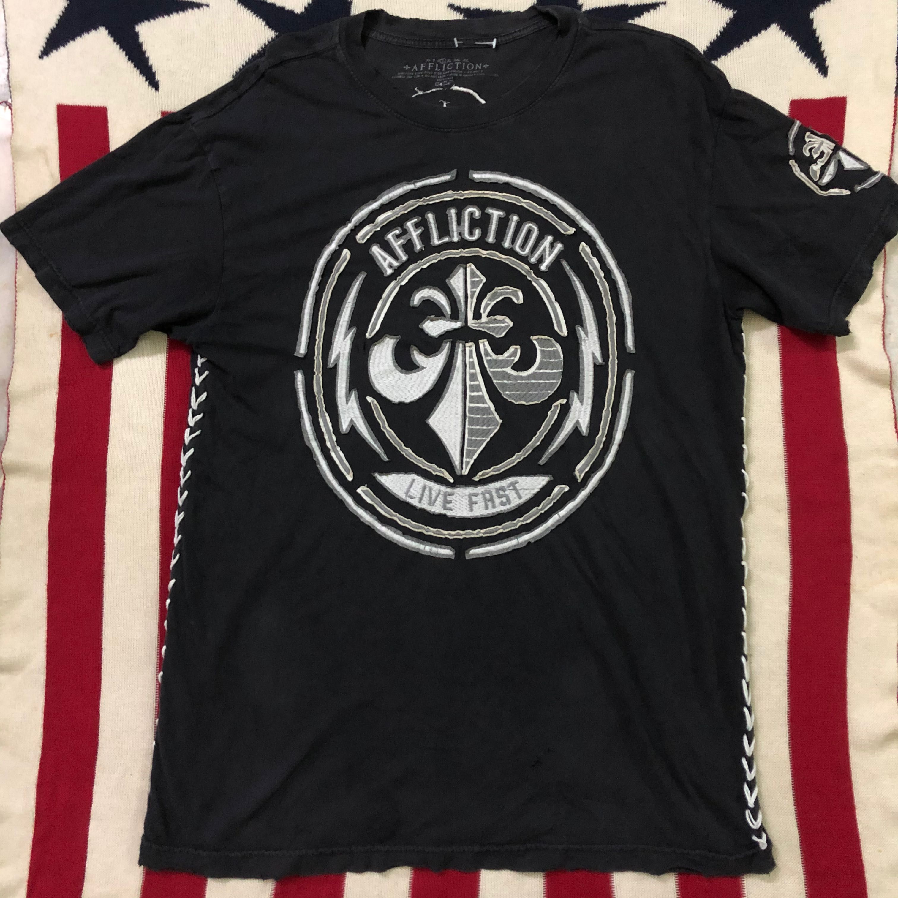 Y2K Affiliation Embroidered T shirt, Men's Fashion, Tops & Sets ...