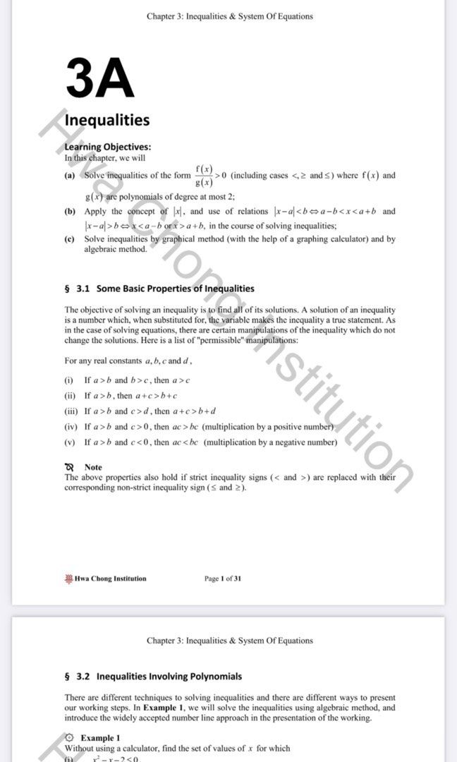 🥇[2025] H2 Math Mathematics JC A Level 9758 Package H1 H3 RJC Raffles ...