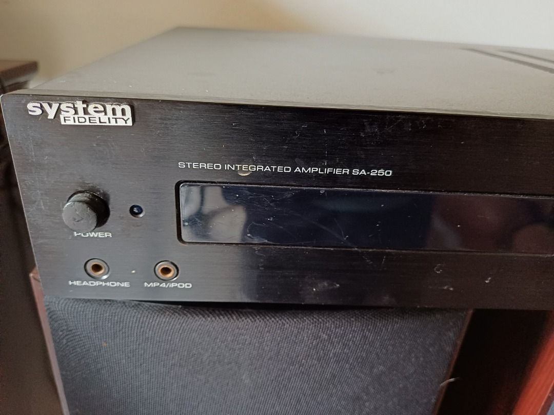 Amplifier - System Fidelity Integrated Hi-Fi Amp Stereo SA-250 ...