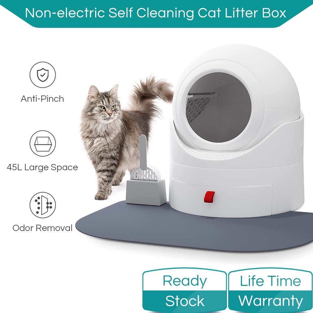 Automatic Non-Electric Self cleaning cat litter box, Pet Supplies ...