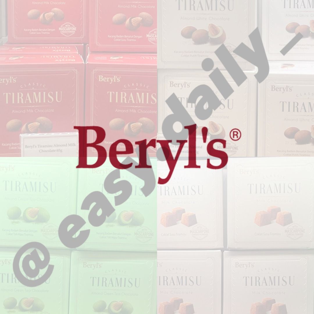 BERYLS BERYL'S CLASSIC TIRAMISU ALMOND MILK CHOCOLATE WHITE GREEN TEA ...