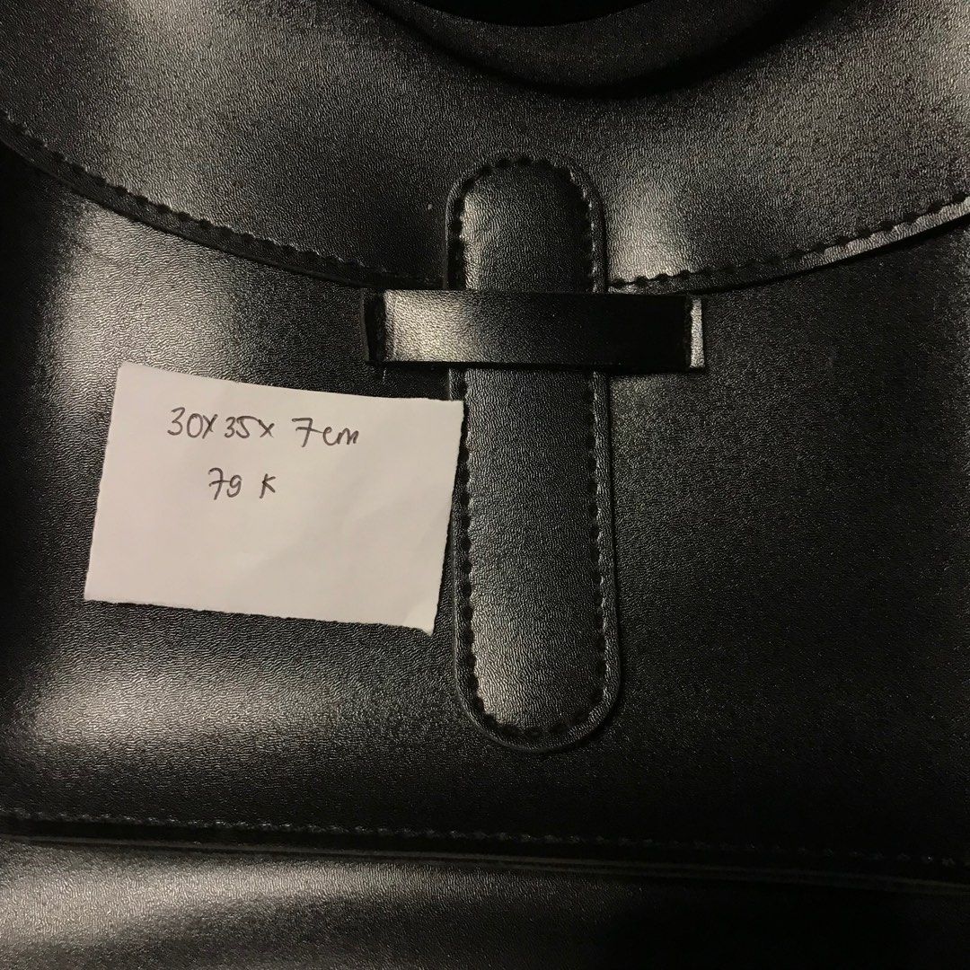 The Ann Premium New York ToteBag Hitam + Talpan, Fesyen Wanita, Tas ...