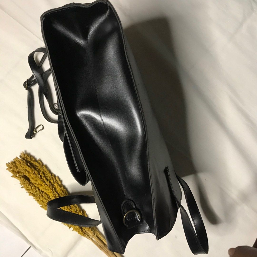 The Ann Premium New York ToteBag Hitam + Talpan, Fesyen Wanita, Tas ...