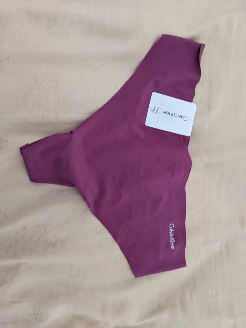 Calvin Klein purple g string thong, Women's Fashion, New Undergarments ...