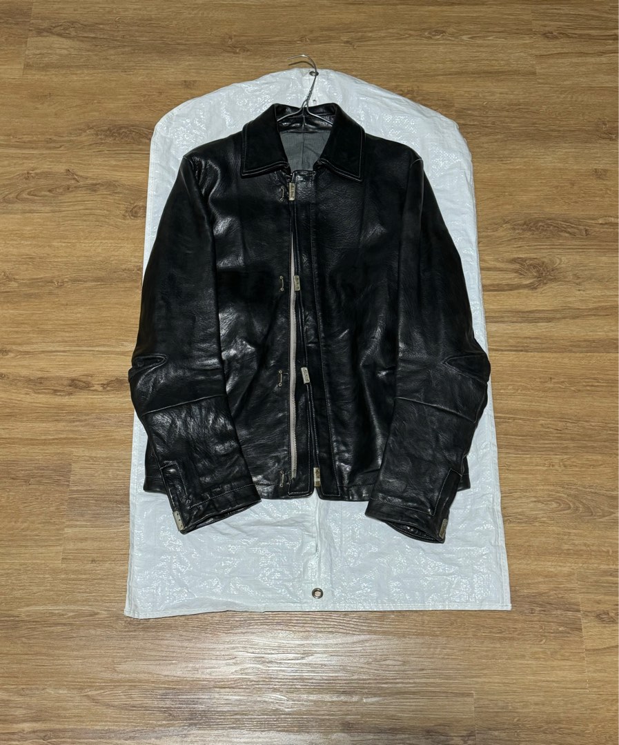 Carol Christian Poell CCP HOIL Scarstitch Leather Jacket, Men's Fashion ...