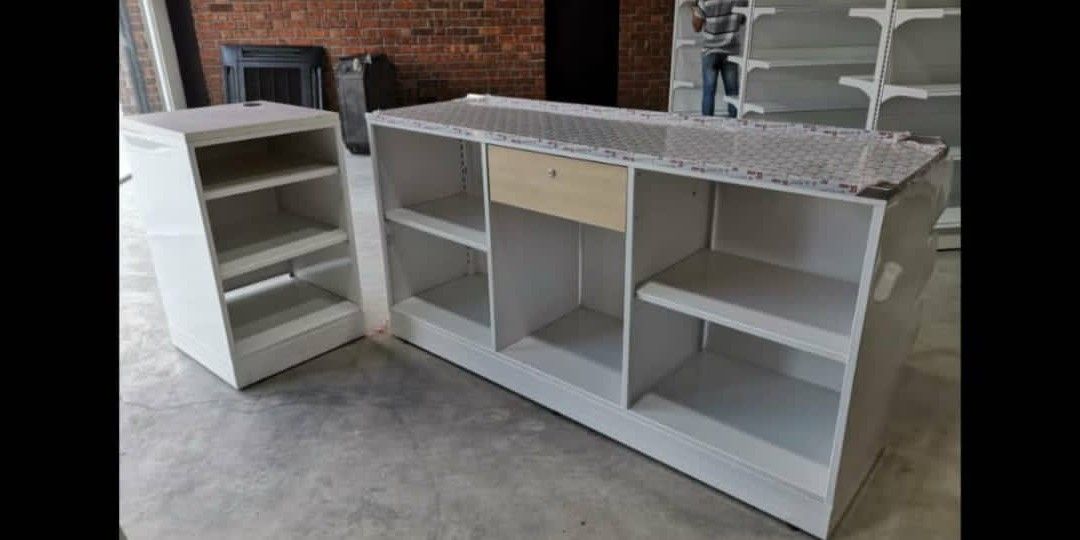 Cashier counter with side table., Furniture & Home Living, Furniture ...