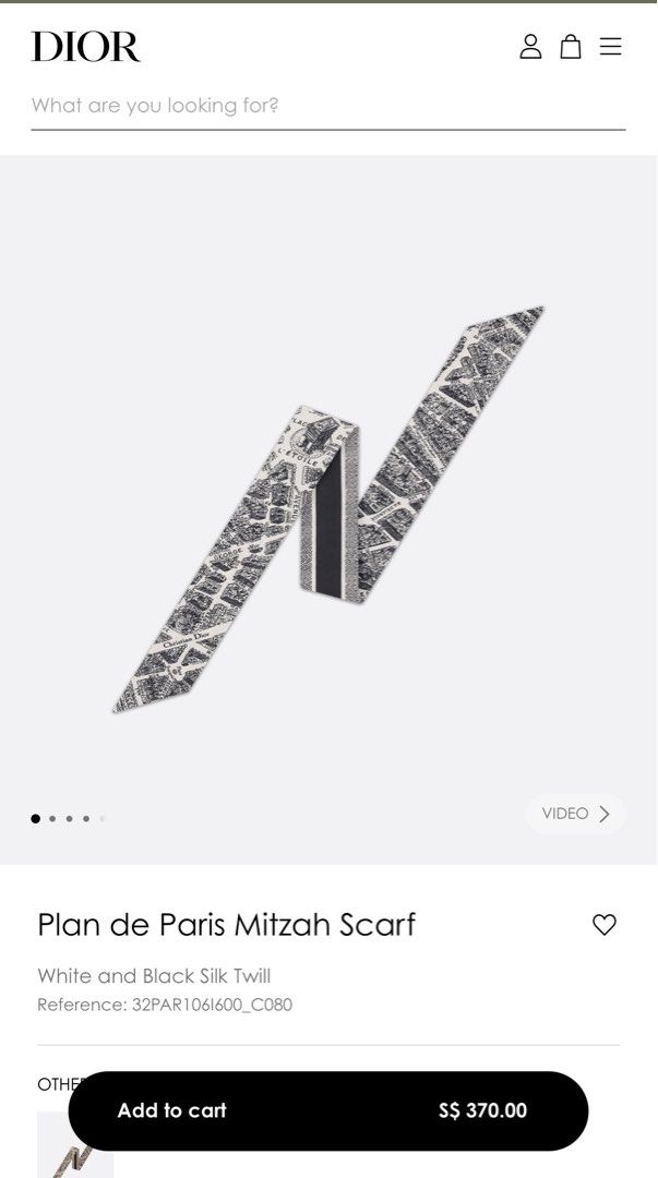 Christian Dior Twilly - 2xPlan de Paris Mitzah Scarf, Luxury ...